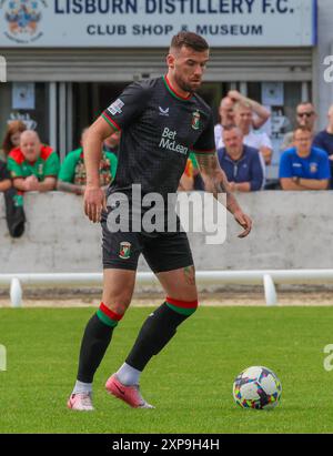 Glentoran player Patrick McClean in action versus Linfield at the Bet ...