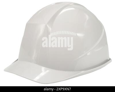 A light grey helmet with clipping path, high quality personal head ...