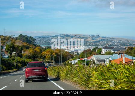 Dunedin Southern Motorway - New Zealand Stock Photo - Alamy