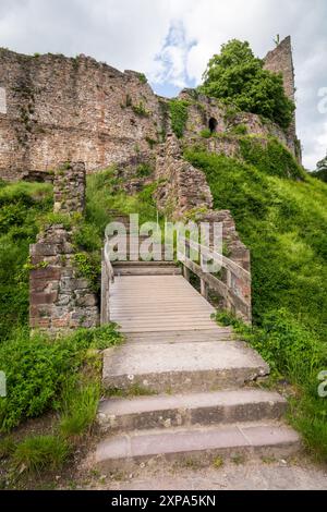 The Schauenburg Castle, Oberkirch, hilltop castle in Germany Stock ...