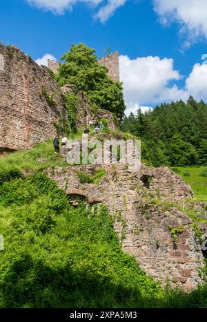 The Schauenburg Castle, Oberkirch, hilltop castle in Germany Stock ...