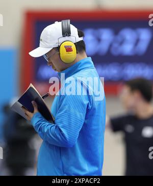 Chateauroux, France. 5th Aug, 2024. Jiang Yiting of team China reacts ...