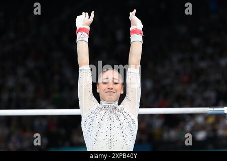 Kaylia Nemour ( ALG ), Artistic Gymnastics, Women's Uneven Bars Final ...