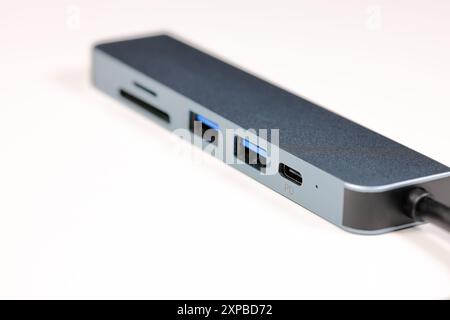 modern multifunctional adaptor or multiport docking station provide ...