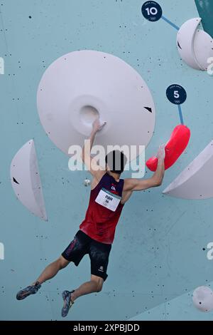 Le Bourget, France. 05th Aug, 2024. Olympia, Paris 2024, climbing speed ...