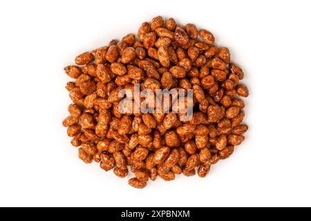 Tasty sweet roasted peanuts isolated on a white background Stock Photo ...