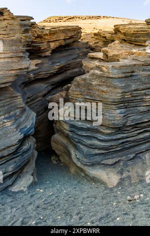 The narrow volcanic gorges and fissures of The Cracks ( Las Grietas ...