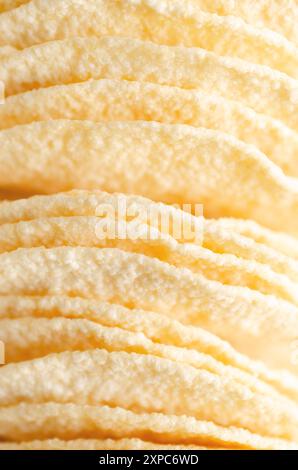 Background of a bunch potato chips. Rectangular format Stock Photo - Alamy