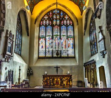 Colorful Basilica Altar St Saviour's Church Dartmouth Devon England ...