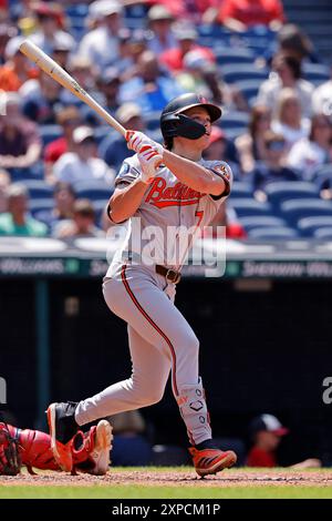 Baltimore Orioles second baseman Jackson Holliday (7) in action during ...