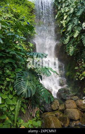 English: A waterfall, cascading over rocks N/A. N/A 47 A waterfall by ...