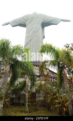 The statue of Christ the Redeemer is located in Maratea, Italy. Created ...