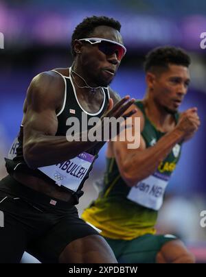 Joseph Fahnbulleh of Liberia competes during Men's 200m Semi-Final of ...