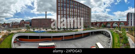 Aerial view of Stockport Interchange in Stockport - Greater Manchester ...