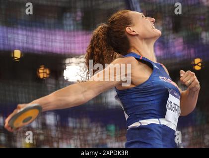 Melina ROBERT MICHON of France competes in the Women Discus event ...