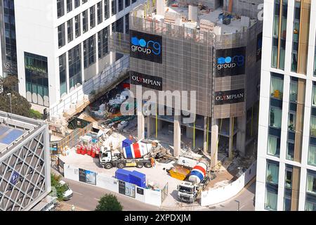 A view of Cirrus Point building that is currently under construction in ...