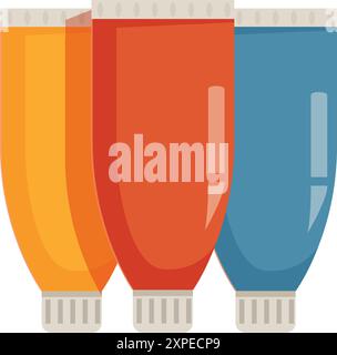 red paint tube school supply Stock Vector Image & Art - Alamy