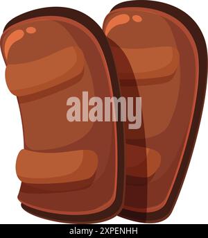 gear shin guards cartoon vector illustration Stock Vector Image & Art ...