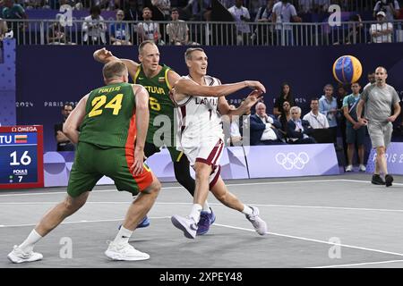Nauris Miezis (LAT) vs Gintautas Matulis (LTU), 3x3 Basketball, Men's ...