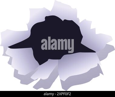 Ripped white paper creating a ripped effect with ripped edges and space ...