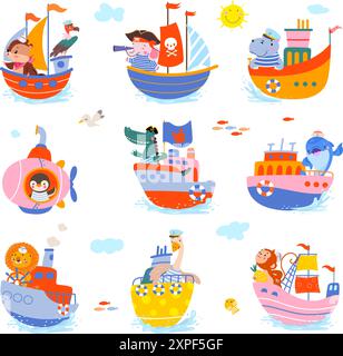 Cartoon character of funny Fishing flag central african design Stock ...