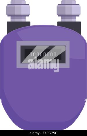 Purple gas meter is accurately tracking natural gas usage in a ...