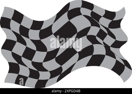 racing flag logo illustration element design Stock Vector Image & Art ...