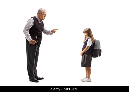Female teacher reprimanding a male student Stock Photo - Alamy