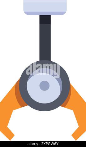 Industrial robotic arm manipulator grabbing holding lifting Stock Vector Image & Art - Alamy