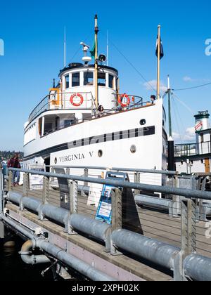 Steamship Virginia V docked at Lake Union Park, South Lake Union ...