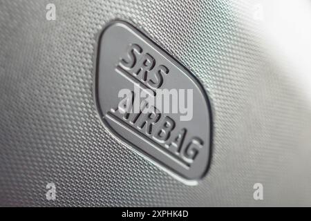 Safety side curtain airbag sign in new modern car Stock Photo - Alamy
