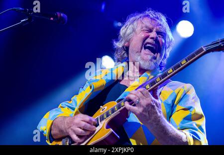 Nick Barrett, vocalist and lead guitarist with progressive rock band ...