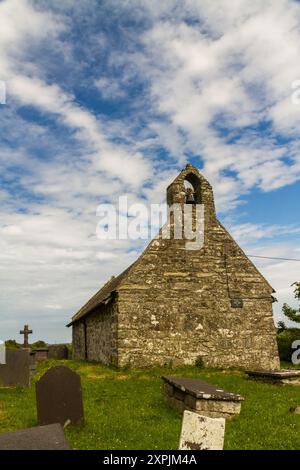 St Pabos Church, Llanbabo, Anglesey, Wales. A medieval chapel ...