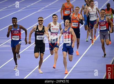 Cole HOCKER of the United States takes the gold medal in the Men's ...