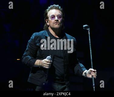 U2 in concert at Madison Square Garden in New York Stock Photo - Alamy