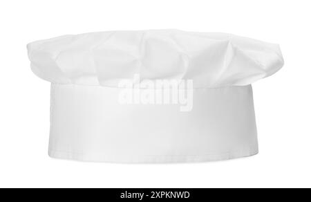 One new chef's toque isolated on white Stock Photo - Alamy