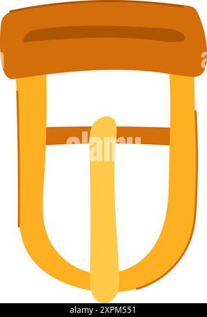 braid buckle belt cartoon vector illustration Stock Vector Image & Art ...