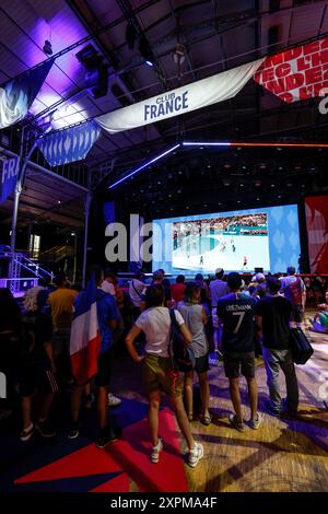 Paris 2024 Olympics fan zone in Park Clichy Batignolles Martin Luther ...