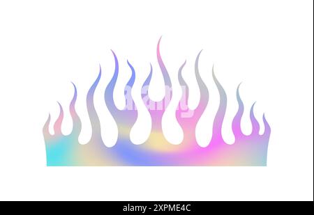 y2k gothic flame tattoo pink stickers. Retro psychedelic love art ...