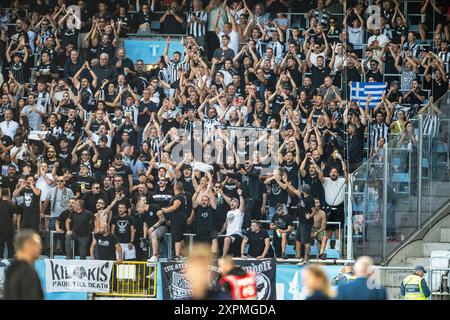 Malmo FF fan seen during the UEFA Europa league football match between ...