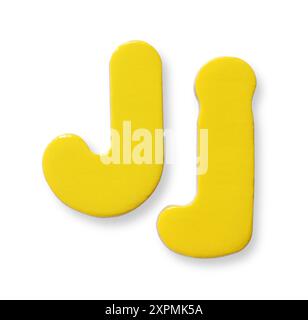 Uppercase and lowercase yellow magnetic letter Y isolated white Stock ...
