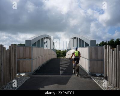CHIVERTON ROUNDABOUT REPLACEMENT FLYOVER BRIDGE A30 BYPASS Stock Photo ...