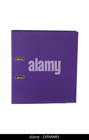 A4 purple lever arch file isolated on white background Stock Photo - Alamy