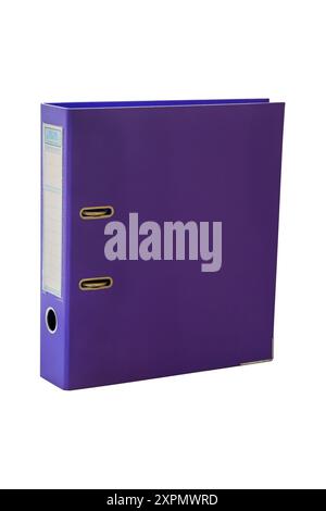 A4 purple lever arch file isolated on white background Stock Photo - Alamy