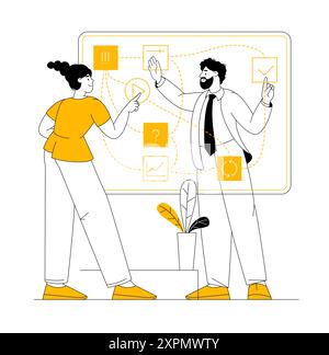 Idea development and research concept. Vector illustration Stock Vector ...