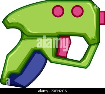 effect blaster gun cartoon vector illustration Stock Vector Image & Art ...