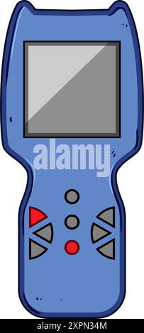 vehicle car diagnostic scanner cartoon vector illustration Stock Vector ...