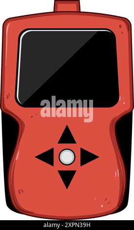 auto car diagnostic scanner cartoon vector illustration Stock Vector ...