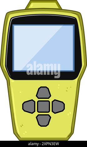 auto car diagnostic scanner cartoon vector illustration Stock Vector ...