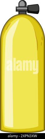 realistic diving cylinder cartoon vector illustration Stock Vector ...
